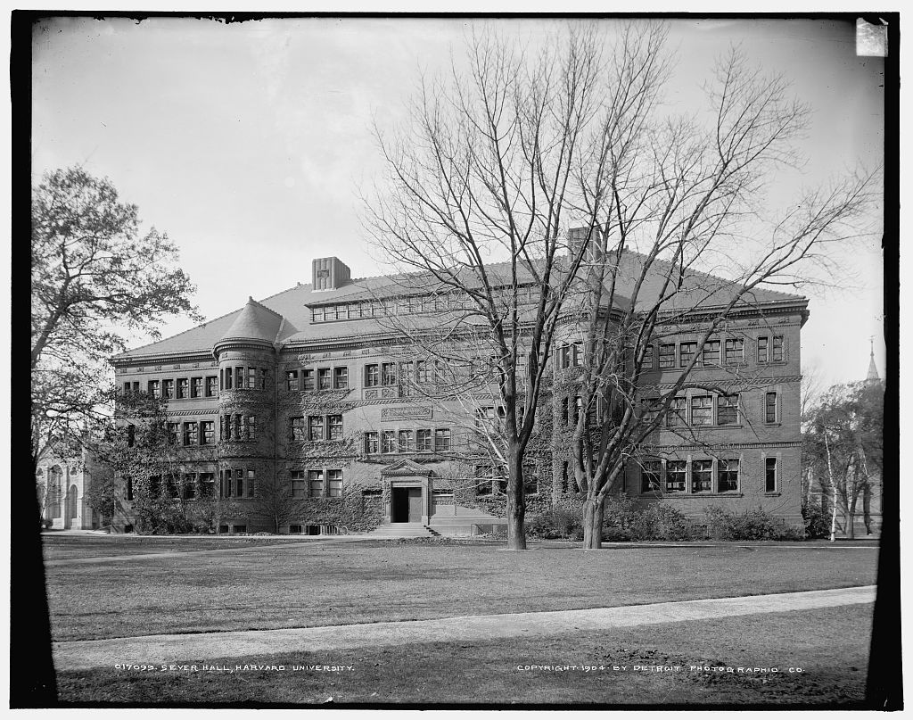 Sever Hall, Harvard U - Historic photos, documents, and people ...